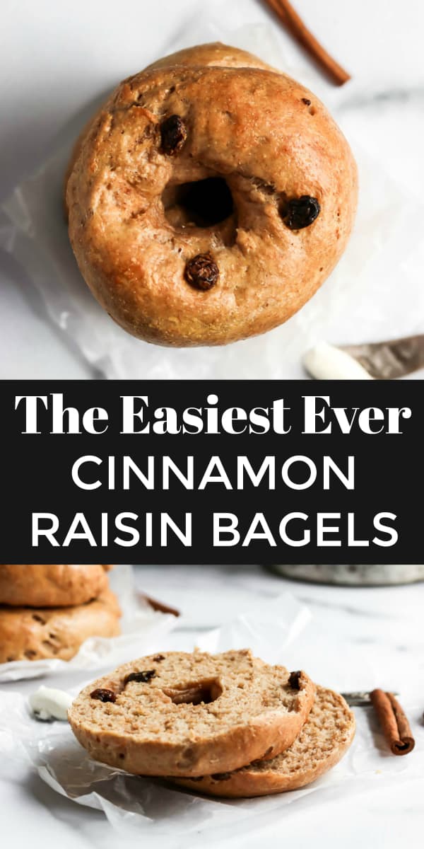 Easy, No Boil Cinnamon Raisin Bagels | Lemons & Zest