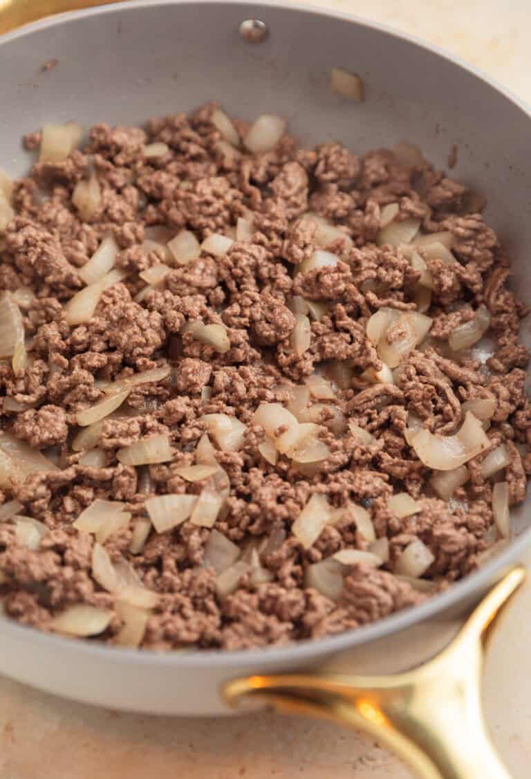Simple Ground Beef Pasta Skillet Recipe | Lemons & Zest