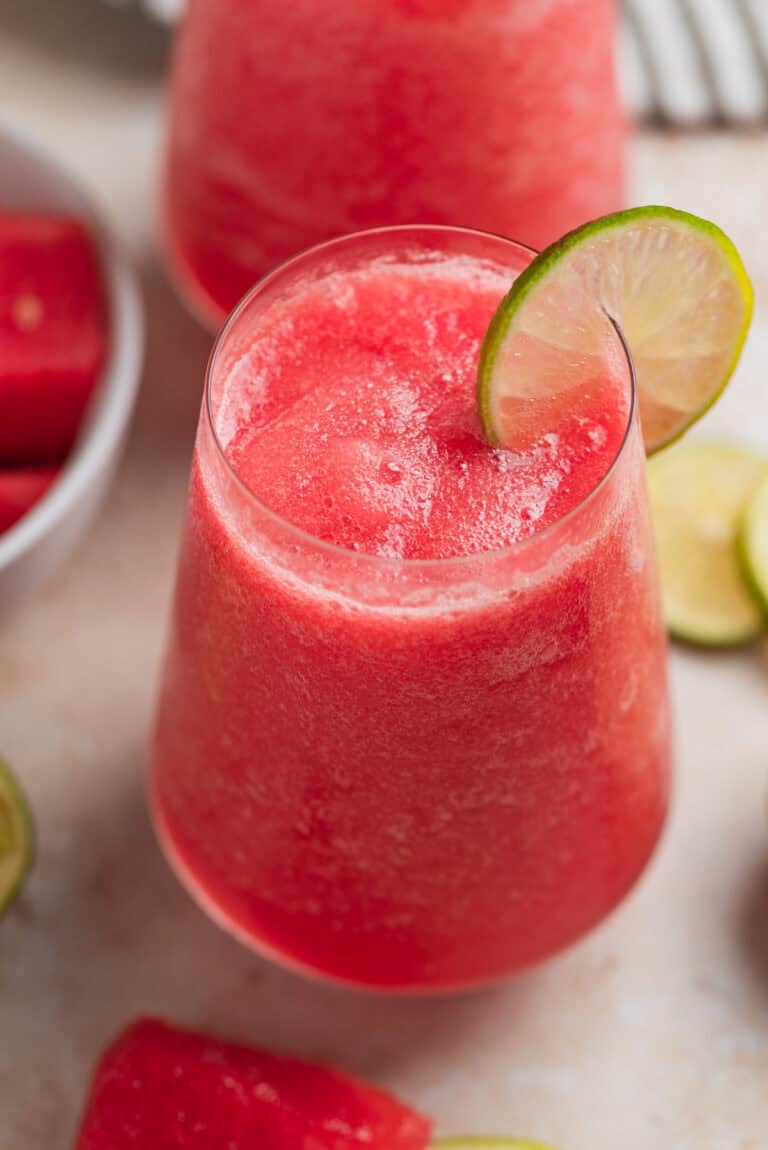 Watermelon Frosé (Frozen Rosé) | Lemons & Zest