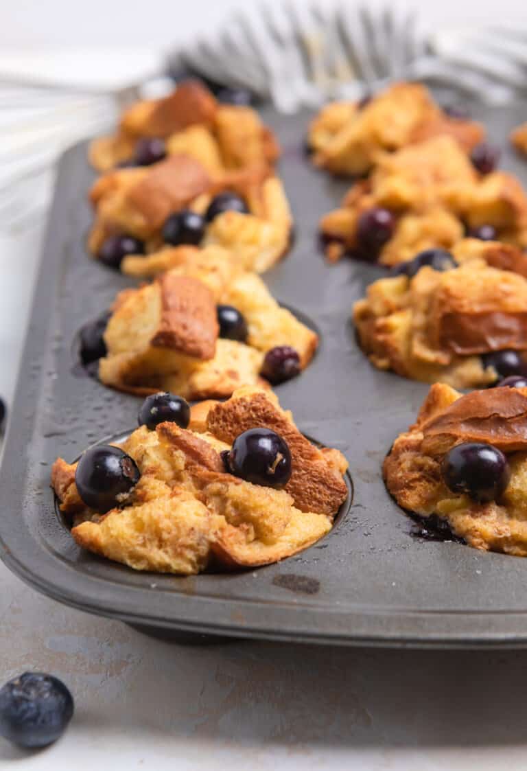 Easy Blueberry French Toast Muffins | Lemons + Zest