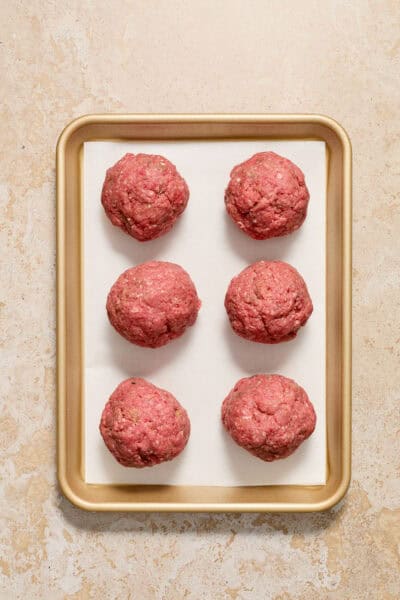 Mozzarella Stuffed Burgers with Pesto Mayo | Lemons & Zest