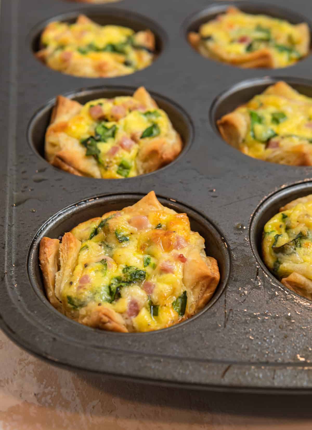 Puff Pastry Mini Quiches | Lemons & Zest