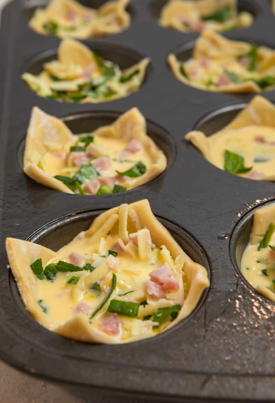 Puff Pastry Mini Quiches | Lemons & Zest