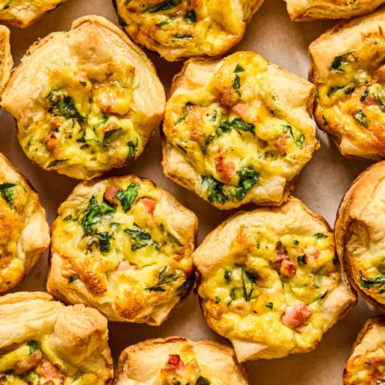 Puff Pastry Mini Quiches | Lemons & Zest