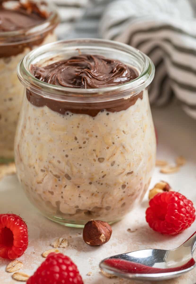 Nutella Overnight Oats | Lemons & Zest