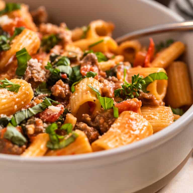 Simple Italian Sausage Pasta Recipe | Lemons & Zest