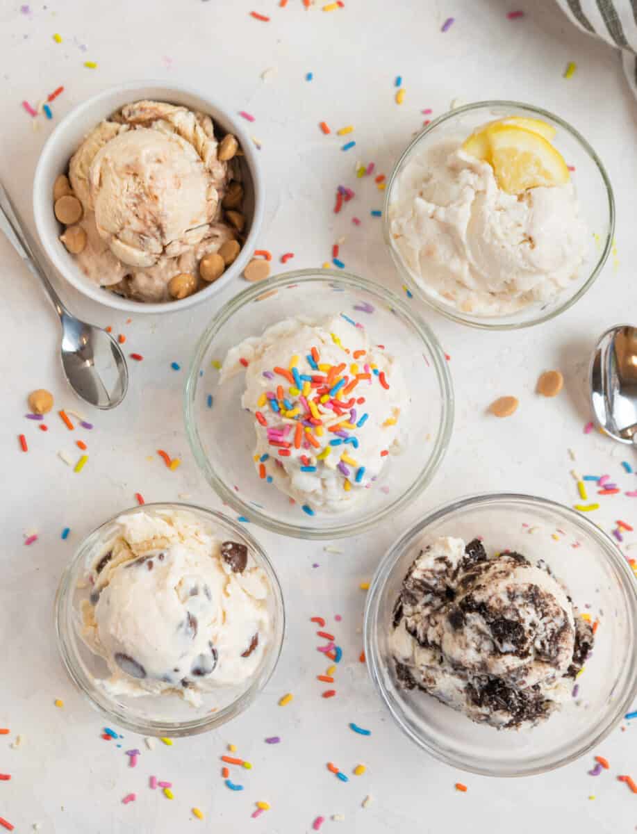 Cottage Cheese Ice Cream {5 Flavors!} | Lemons & Zest