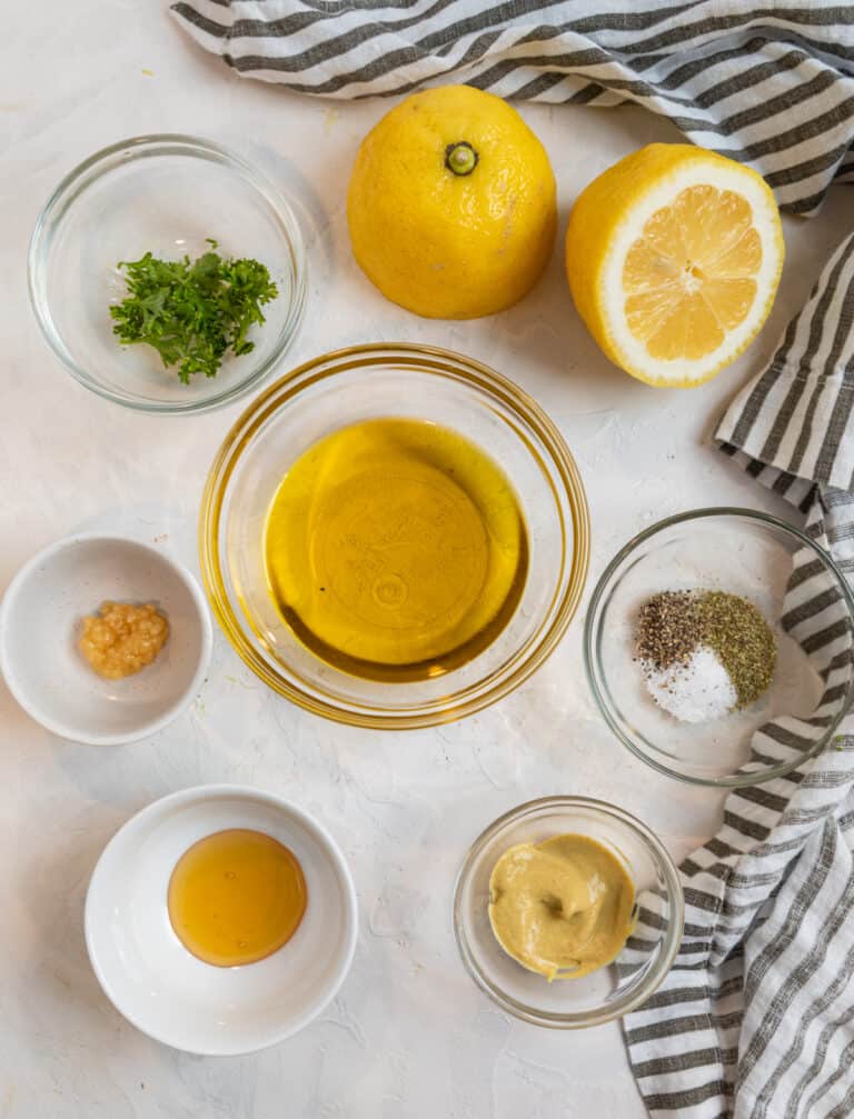 5 Minute Lemon Dijon Dressing | Lemons & Zest