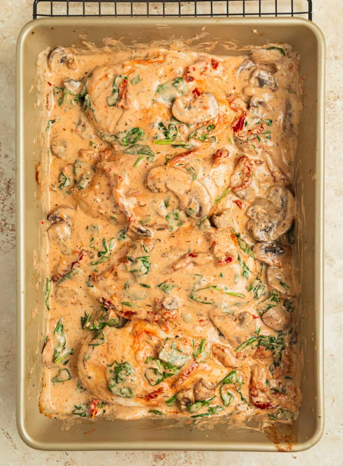 Simple Baked Tuscan Chicken | Lemons & Zest