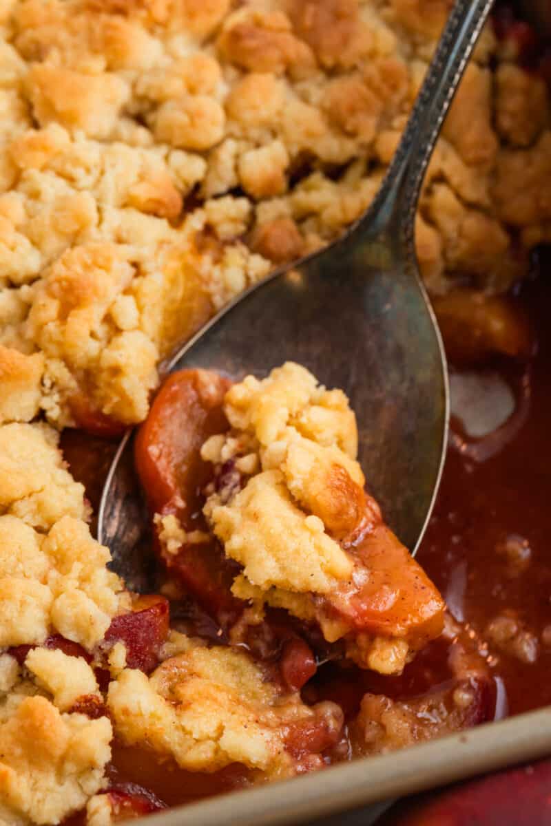 Easy Peach Cobbler With Cake Mix | Lemons & Zest