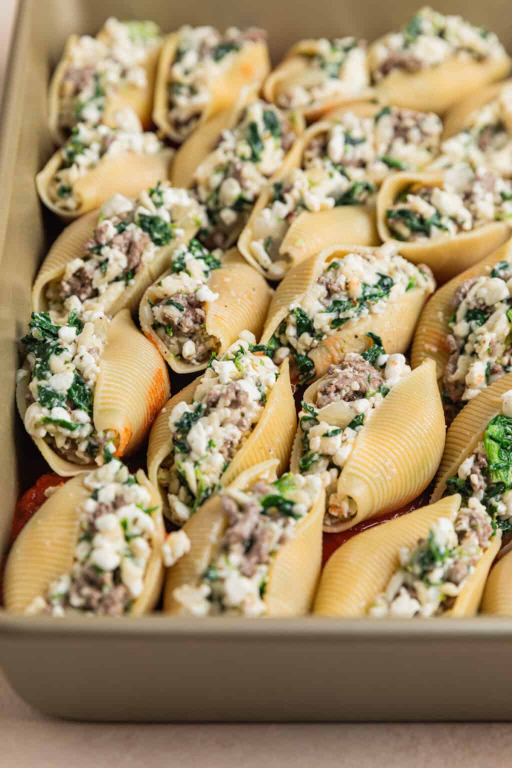 Ground Beef Stuffed Shells | Lemons & Zest