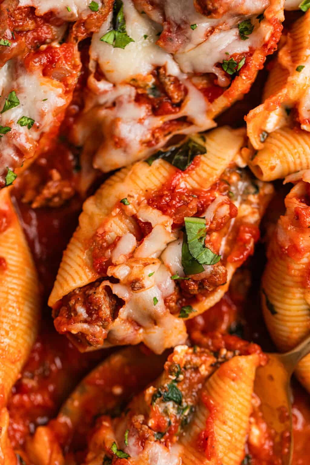 Ground Beef Stuffed Shells | Lemons & Zest