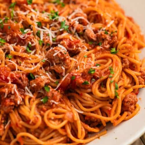 Instant Pot Spaghetti | Lemons & Zest