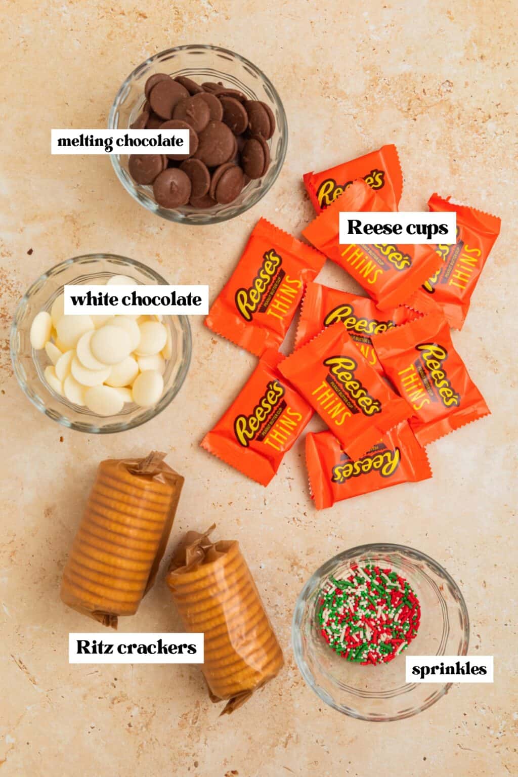 Christmas Reese Cup Ritz Cracker Cookies | Lemons & Zest