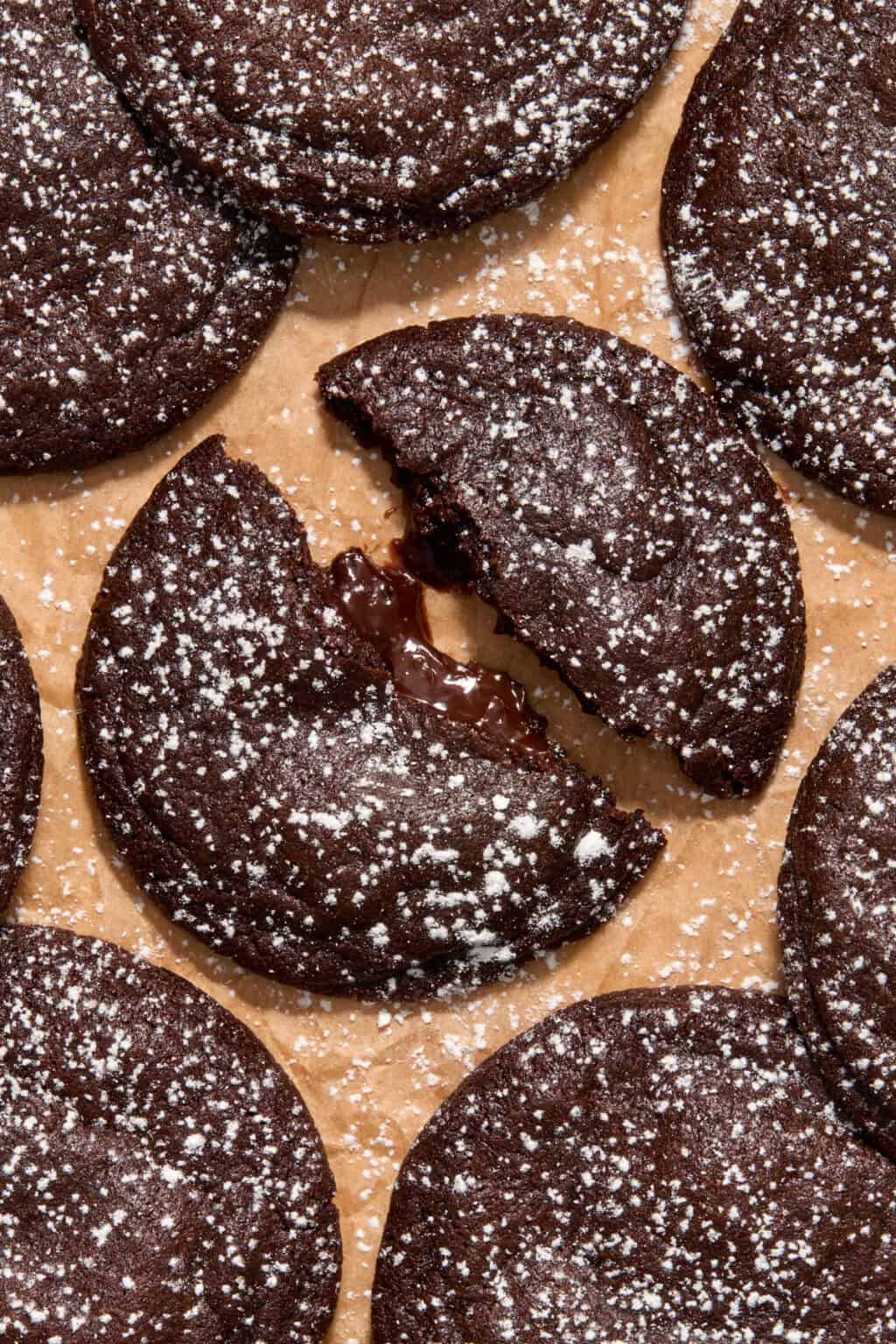 Fudgy Chocolate Lava Cookies | Lemons & Zest